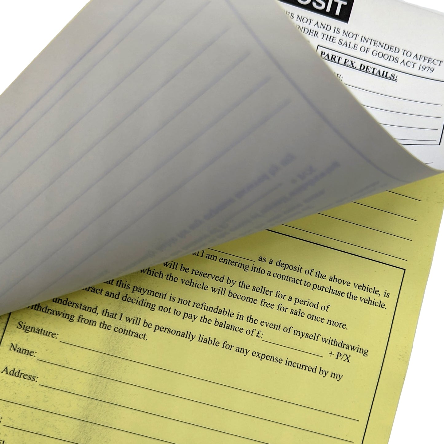 Invoice Pad & A5 Deposit Pad